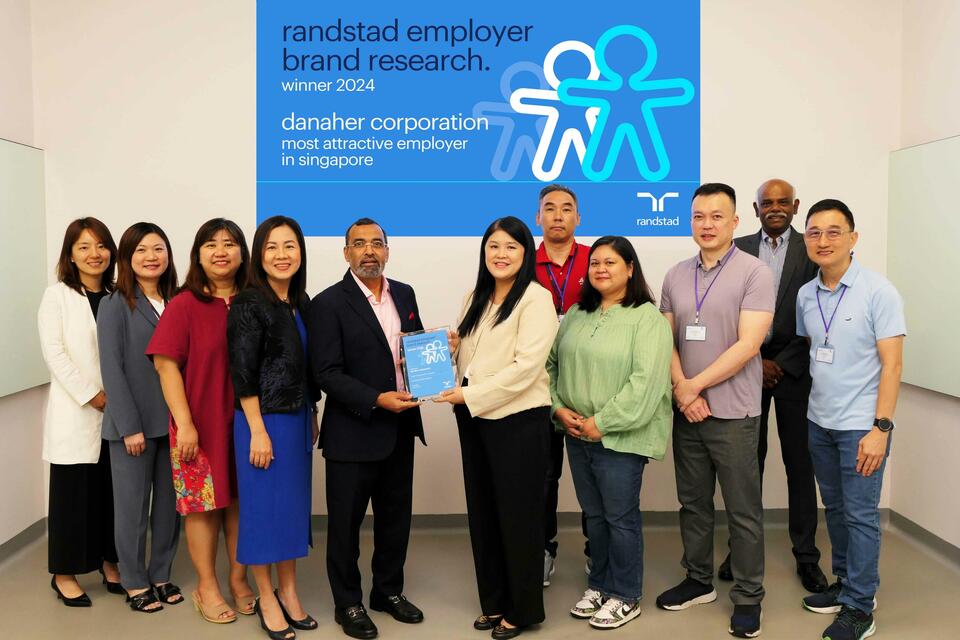 Danaher Wins Most Attractive Employer Award | Randstad Singapore